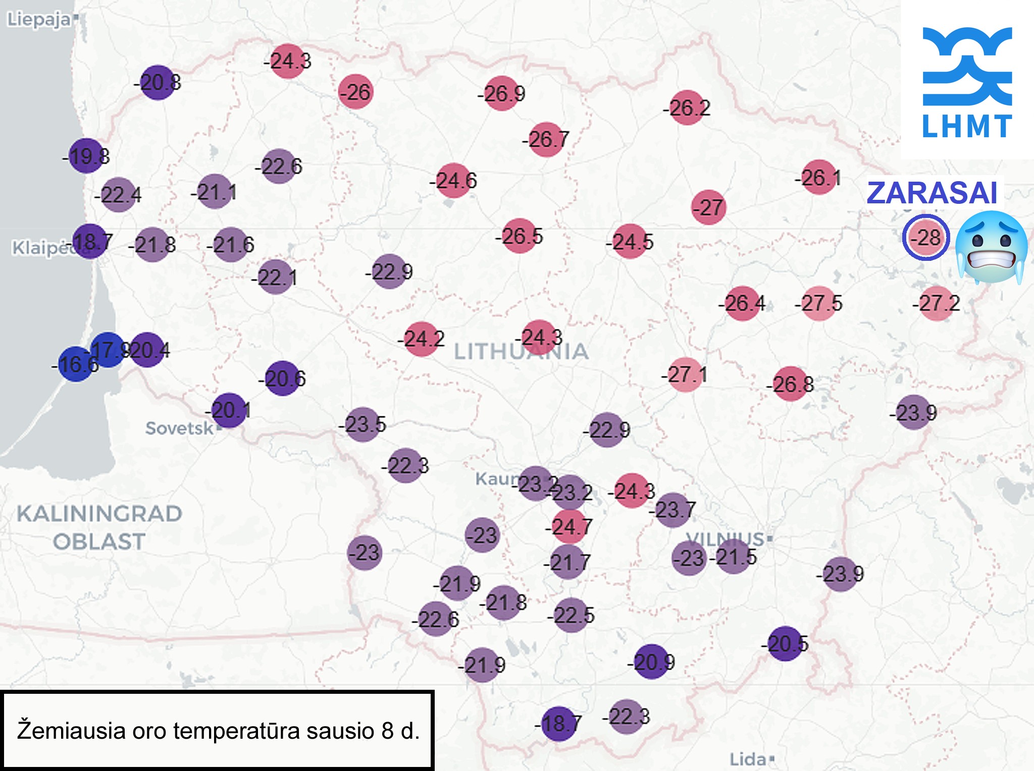 2024 sausio – Meteo.lt